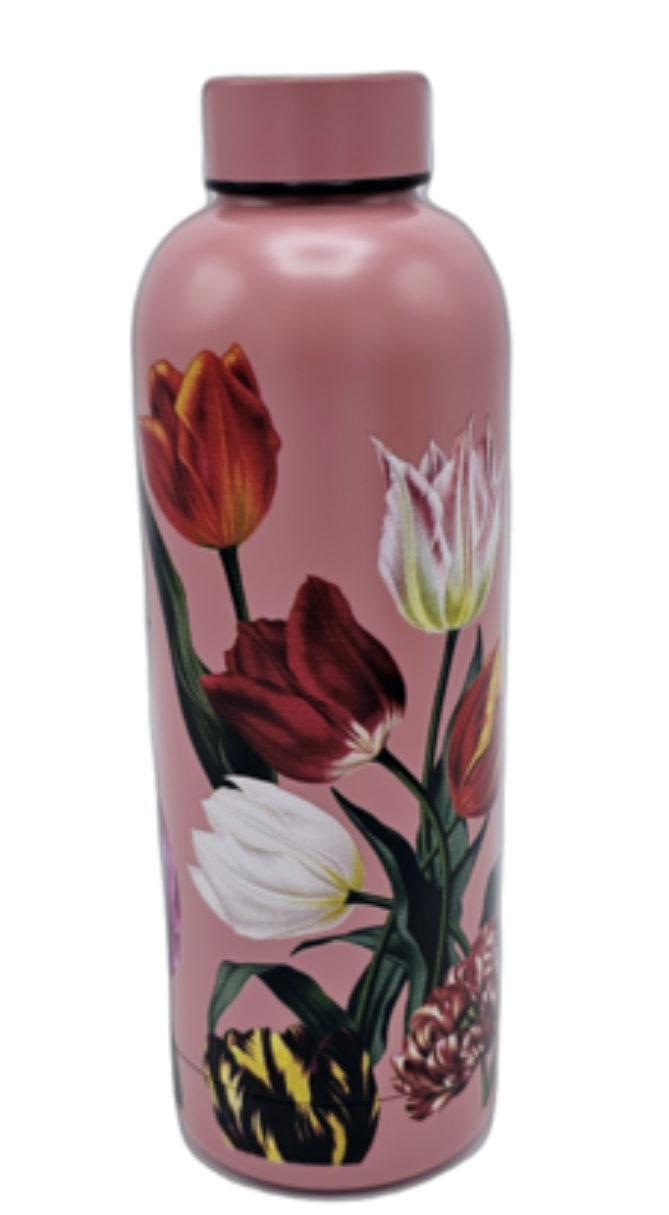 Xx Water Bottle with Tulip print – Amsterdam Tulip Museum
